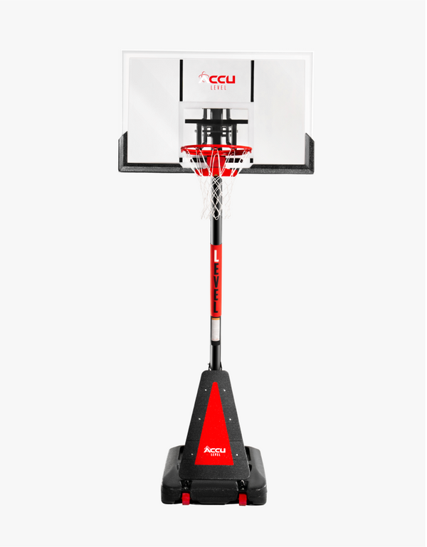 ACCU LEVEL Crank Lift Basketball Hoop Adjustable Portable Size 44"