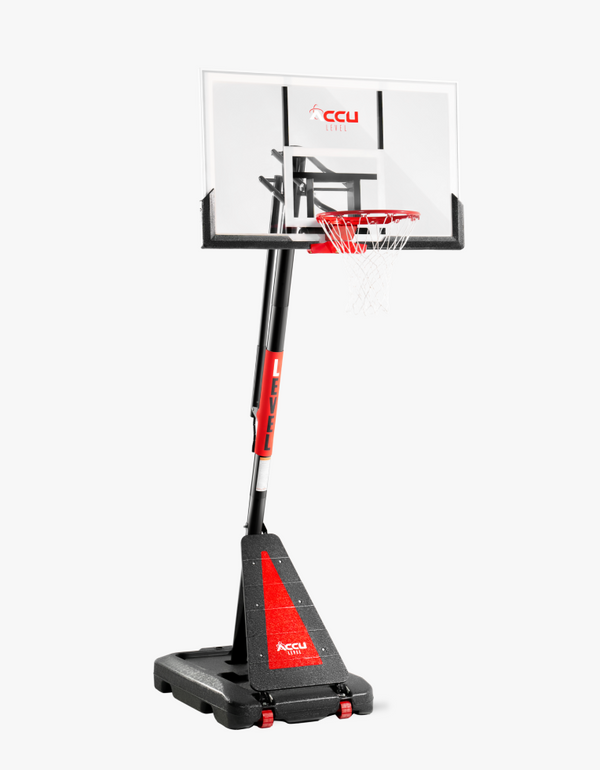 ACCU LEVEL Crank Lift Basketball Hoop Adjustable Portable Size 44"